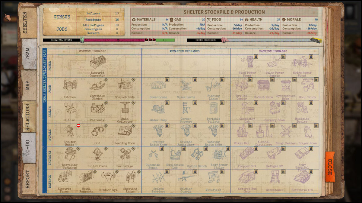 Urban Strife Game - TBS Survival RPG